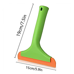 4PCS Small Silicone Squeegee, Squeegee for Car Windows Shower Glass Door Mirrors Car Windshield, Auto Water Blade Squeegee Window Tint Squeegee, Flexible Squeegee with No-Slip Handle