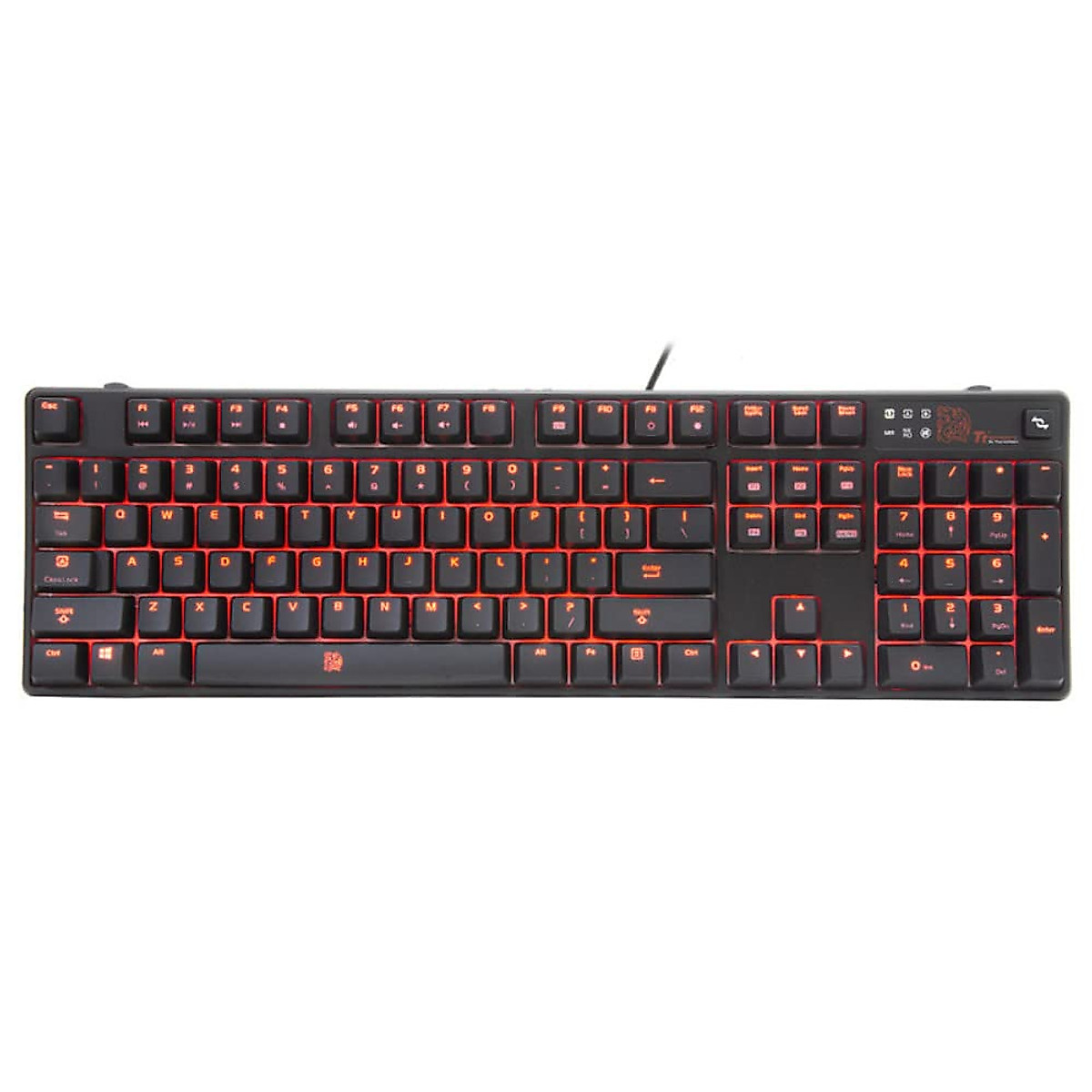 Tt eSPORTS Thermaltake Tt e Sports Poseidon Z RGB Software Controlled 16.8 Million Color Brown Switches Mechanical Gaming Keyboard KB-PZR-KBBRUS-01