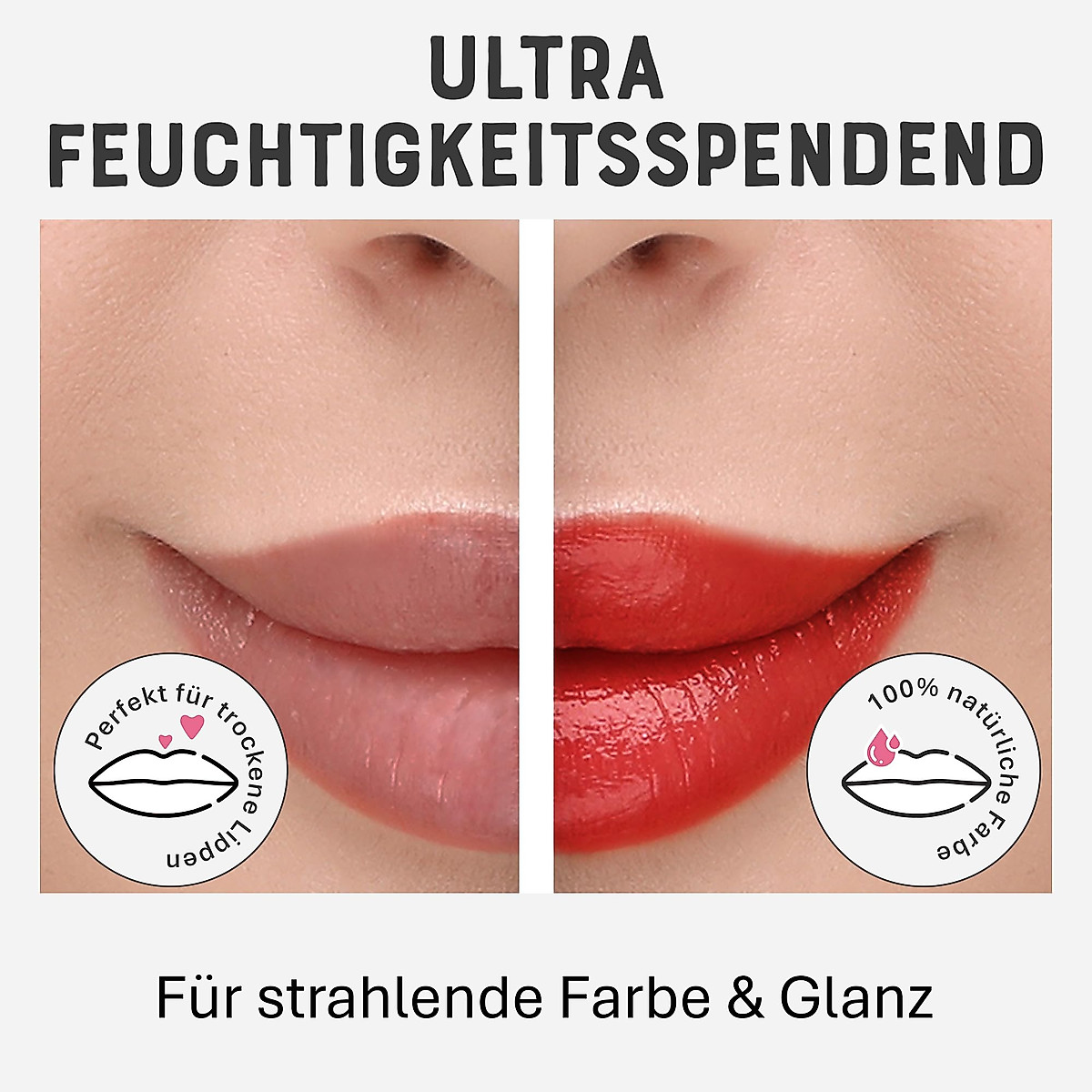 Dr. Lipp Superfood Lip Tint Red Redish 8ml – 4-in-ONE Ultra Moisturising Tinted Lip Balm, Lip Gloss, Cheek Blush & Glossy Eyeshadow – 100% Natural – Fragrance & Cruelty Free