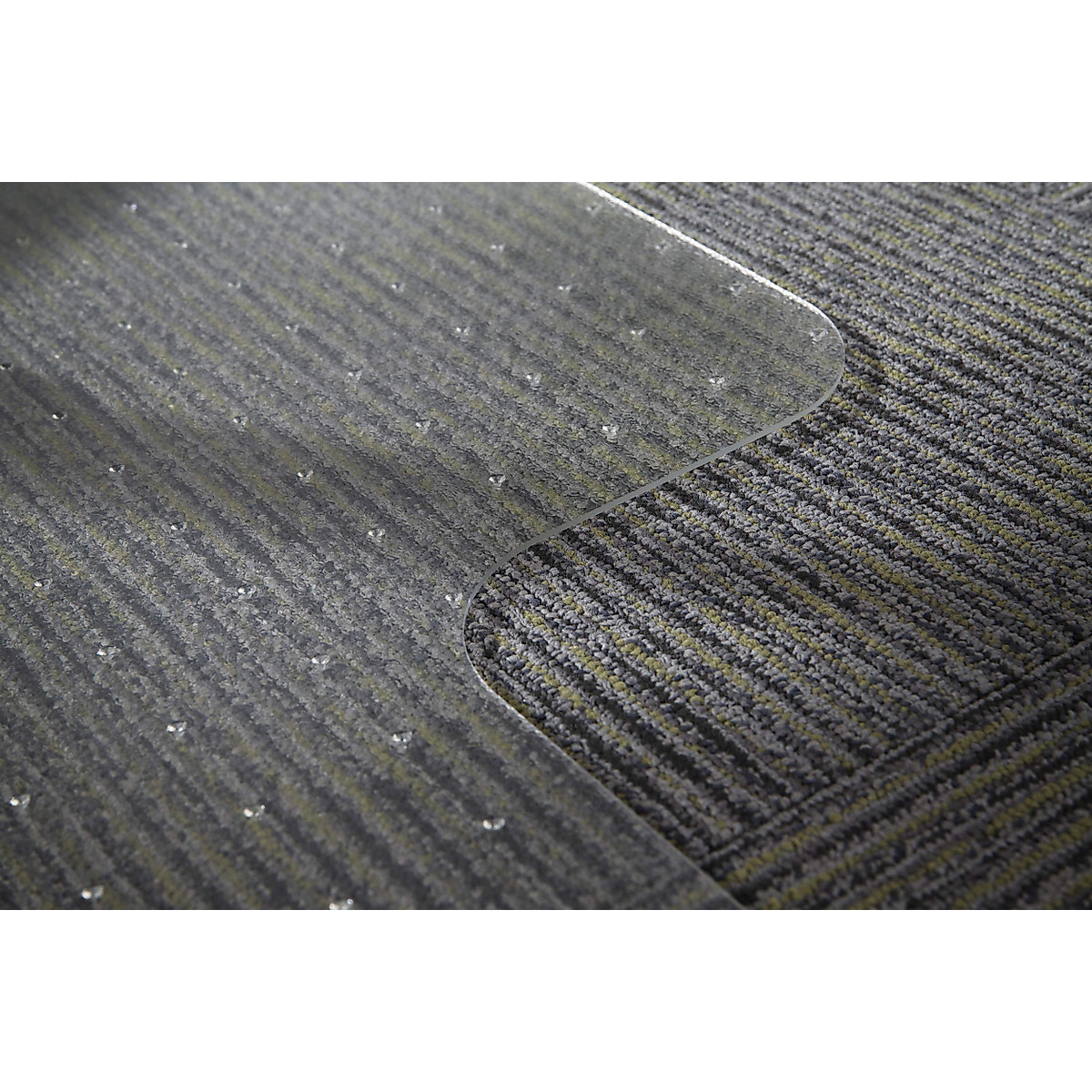 HON Basyx Commercial-Grade Polycarbonate Chair Mat with Lip for Low Pile Carpet, 36" x 47", Clear