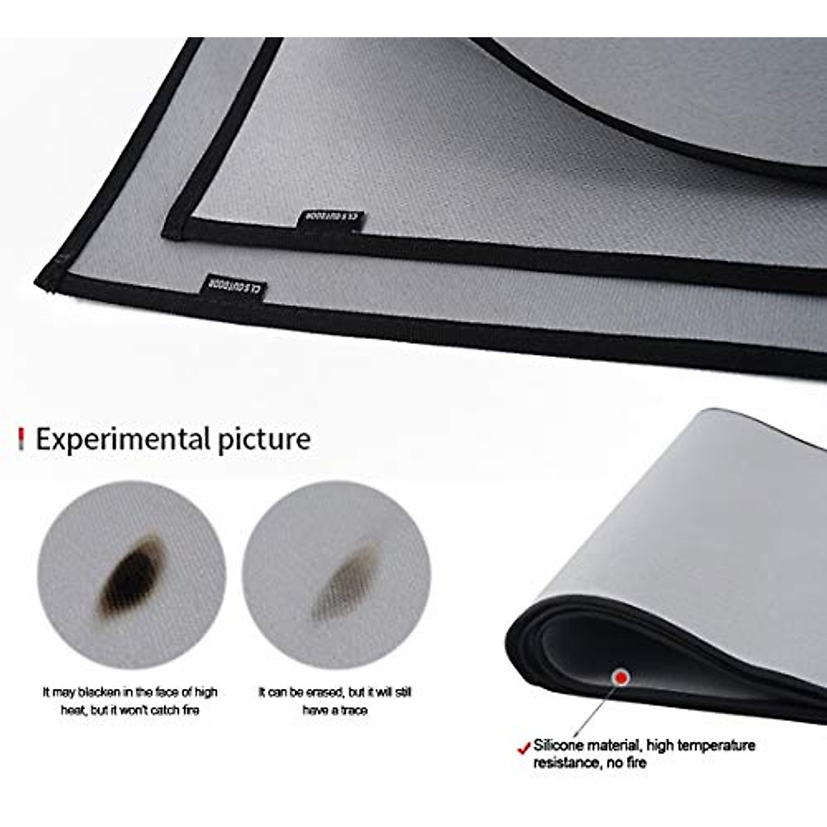 Fire Pit Mat for Deck Fireproof, Outdoor Wood Stove Hearth Pads, Camping BBQ Mat with Fire Retardant Material to Protect Your Deck Patio Lawn Campsite from Fire Burn