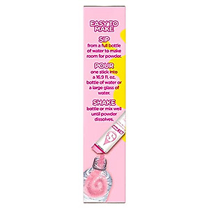 Starburst Singles To Go Powdered Drink Mix, All Pink Strawberry, 3 Boxes with 6 Packets Each - 18 Total Servings, Sugar-Free Drink Powder, Just Add Water, 6 count (Pack of 3)