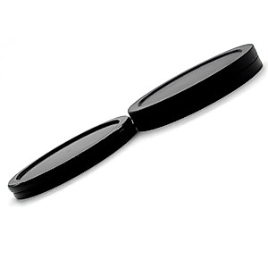 BQSPT Air Hockey Pucks and Paddles,Air Hockey Pushers and Pucks, Handles Paddles Replacement Accessories (4 Striker 96mm with Pads, 8 Pucks 64mm Thick and Thin)