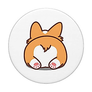 Funny Corgi Butt PopSockets PopGrip: Swappable Grip for Phones & Tablets