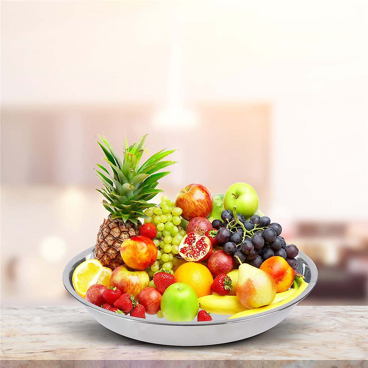 BEENIFIC Deep Dish Pizza Pan,Stainless Steel Pizza Tray Pizza Pan for Oven10-12-14-16Inch (14x1.8inch)