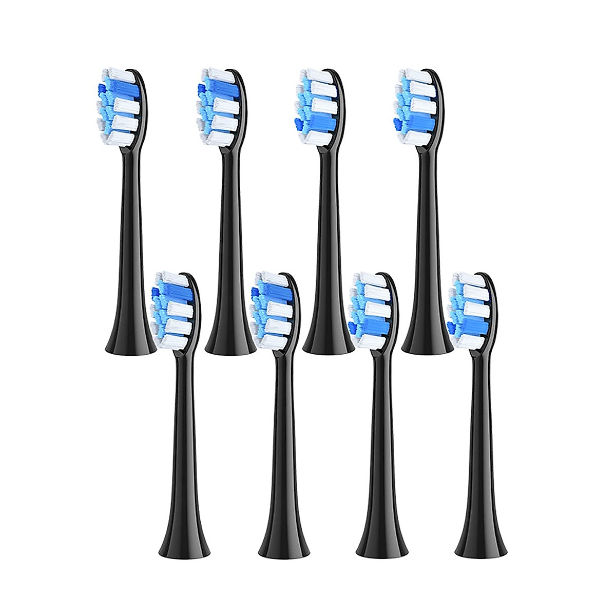WANGZE wangzefong P11 Electric Toothbrush Replacement Brush Heads Black White Fit for Fairywill P11 T9 Character (Color : AE-PW11-2)