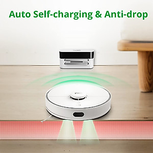 + 360 S5 LiDAR Robot Vacuum with Mapping Technology,2200Pa, Selective Room Cleaning, Schedule, Multi-Floor Mapping, No-Go Zones, Self Charge and Resume, Automatic Carpet Boost, Compatible with Alexa
