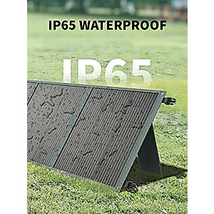 POWERWIN PWS220 220watt Foldable Solar Panel, Complete with Adjustable Kickstand, Waterproof Ip65 & Durable for Off The Grid Living