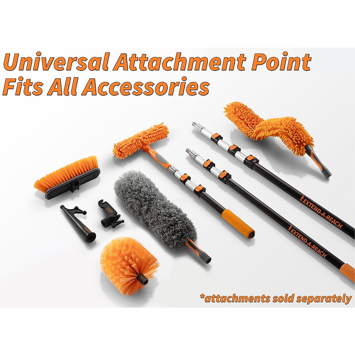 EXTEND-A-REACH Christmas Light Hanger Tool Attachment (Attachment Only) // Christmas Light Installation, String Lights, Birdfeeders // Twist-On Utility Hook Fits Standard Acme Threaded Pole