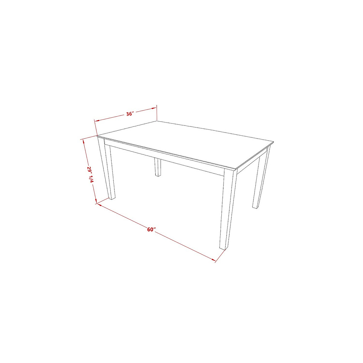 HomeStock Southwestern Sensibilities 5Pc Dining Set includes A Rectangle Dining Table and Four Double X Back Linen Seat Kitchen Chairs, Black Finish