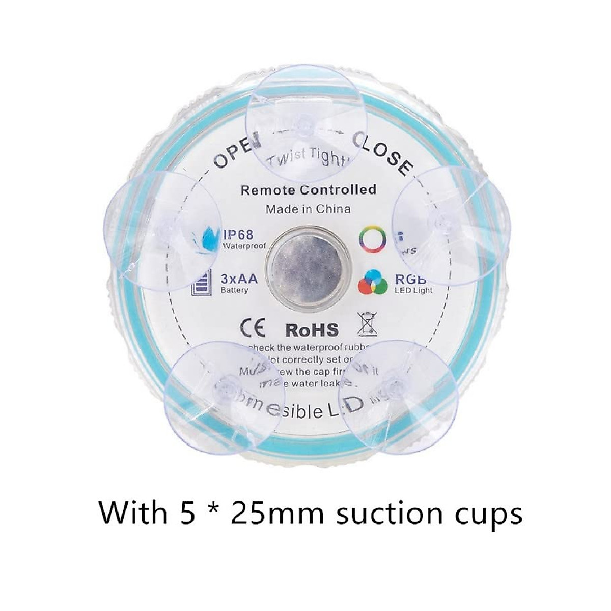 Spa Lights for Hot Tub,Waterproof 15 LEDs and 16 Colors Changing Spa Lights, Wireless Pond Light,Bathtub Lights,Pool Light with Magnet and 5 Suction Cups,Hot tub Light,3xAA Battery Operated