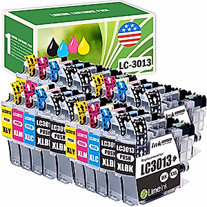 Limeink Compatible Ink Cartridges Replacement for Brother LC3013 Ink Cartridges BK/C/M/Y LC3013 XXL XL for Brother LC3011 Ink Cartridges MFC-J497DW Ink LC3011 Ink Cartridges BK/C/M/Y 20 Pack