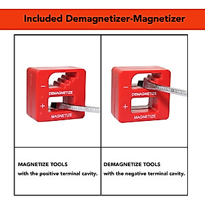 B BOCHAMTEC 101-Piece Magnetic Screwdriver Set with Organizer Rack,Drive Magnetic Bit Holding Screwdriver Handle,for Home Repair,Improvement,Best Tools for Men Tools Gift