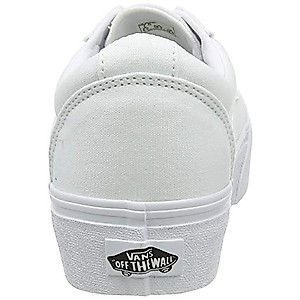 Vans Women's Ward Platform Sneaker, White Canvas White 0rg, 7.5