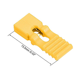 AIMPGSTL 50Pcs 2.54mm Pin Header Jumper Cap Lengthened Short Circuit Connection Cap Mini Micro Jumper Bridge Plug, Circuit Board Jumper Cap Shunts Short Circuit Cap for Arduino