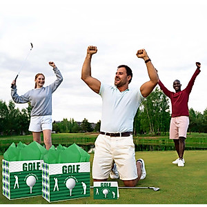 Golf Gift Bag with Tissue Paper Ideal for Golf Themed Gifts, Birthdays, and Special Occasions Reusable Golf Club Gift Wrapping Bag for Men and Kids – Includes Golf Gift Card and Golf Party Favor Bags
