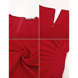 GRACE KARIN Womens Bodycon Dress Slim Fit Cross Over Fishtail Sheath Pencil Dress