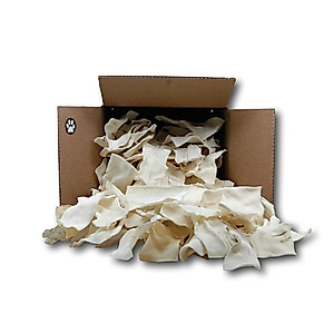 Natural & Roasted Rawhide Chips for Dogs Bulk Rawhide Dog Treats - 1LB & 3LB Bags (1 LB (Pack of 1), Beef)