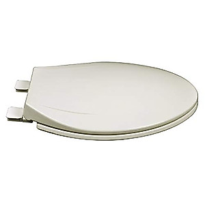 Bath Décor 2F1E6-80 Slow Close Plastic Elongated Top Mount Adjustable Release and Clean Hinge Toilet Seat, Silver/Grey