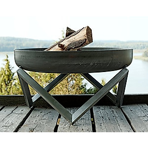 Curonian Memel Solid Steel Medium Fire Pit