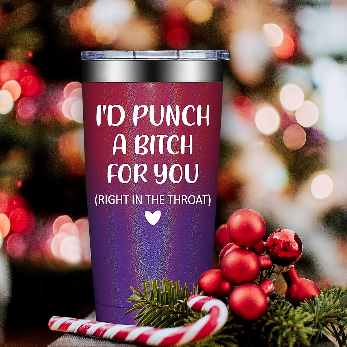 BIRGILT Best Friend Birthday Gifts for Women - Funny Friendship Christmas Gifts for Female Friends, Coworker, Sister, Bestie - 20oz Tumbler Cup