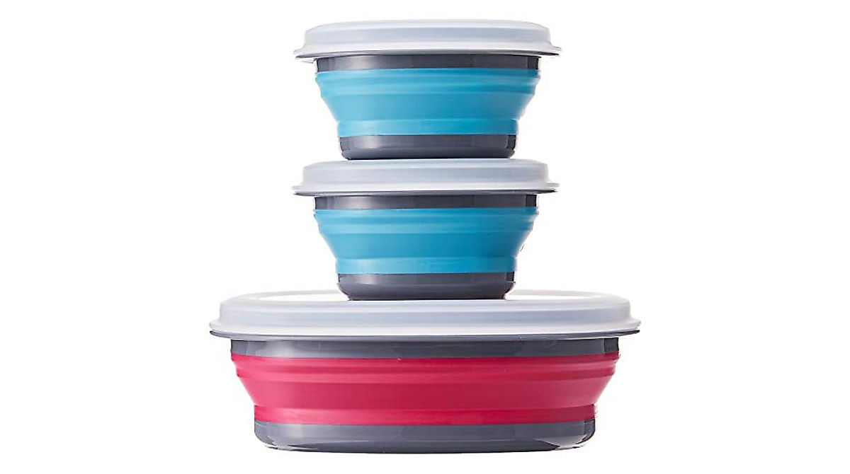 Squish Collapsible Storage Set - Space-Saving Food Containers