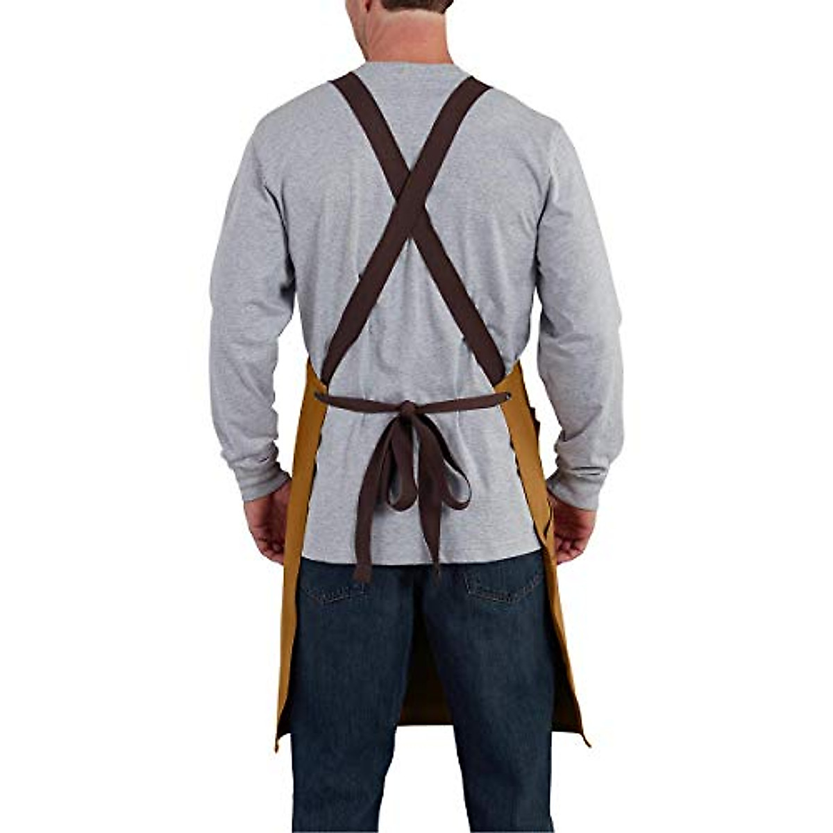 Carhartt mens Firm Duck Apron Belt, Carhartt Brown, OFA US