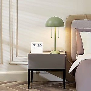 Globe Electric Novogratz x 65850 Haydel 21" 2-Light Table Lamp, Sage Green, Double On/Off Pull Chain