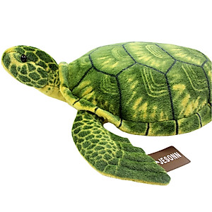 JESONN Realistic Stuffed Marine Animals Toys Turtle Plush Tortoise (Green, 20 Inches)