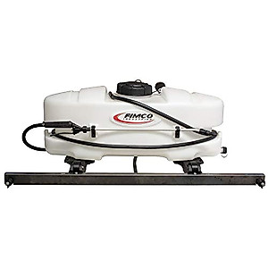 FIMCO 5302318 15 Gallon ATV Sprayer; UV Resistant Polymer Tank, 2.4 GPM High Flo Pump, Steel 2 Nozzle Spraying Boom, Teejet Tips & Lever Grip Handgun