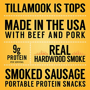 Tillamook Country Smoker Real Hardwood Smoked Beef Jerky Variety Pack, 2.5 Ounce (Pack of 4)