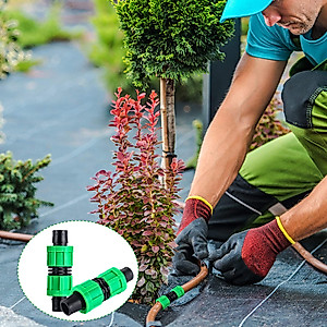 12 Pieces Drip Irrigation Coupling and Drip Irrigation Tubing End Cap Plug 1/2 Inch Universal Drip Irrigation Fitting Compatible with Most 16-17 mm Drip Tape AG Tubing Drip or Sprinkler Systems