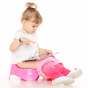 ABC123 Potty Training Watch - Baby Reminder Water Resistant Timer for Toilet Training Kids & Toddler (Pink)