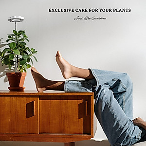 UEHICT Plant Grow Lights for Indoor Plants - Full Spectrum Mini Plant Grow Lamps with Stand, High-Efficiency LEDs, Height Adjustable, Auto Timer, Table Top UV Plant Light for Indoor Growing, Seedlings