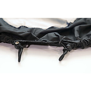 SBU Jetski Cover Compatible for Yamaha Wave Runner VX Deluxe 2007-2014 Jet Ski PWC Cover Black/Grey