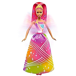 Barbie Rainbow Princess Lights and Sounds African-American Doll