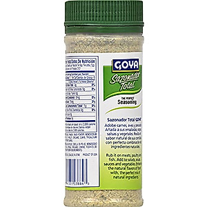 Goya Sazonador Total - Complete All Purpose Seasoning, 11 Ounce