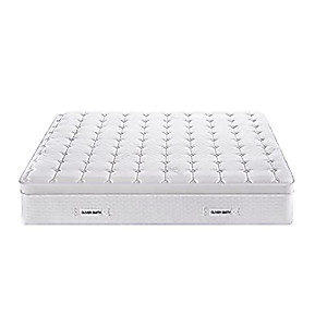 California King Size Mattress - 14 Inch Cool Memory Foam & Spring Hybrid Mattress with Breathable Cover - Comfort Plush Euro Pillow Top - Rolled in a Box - Oliver & Smith