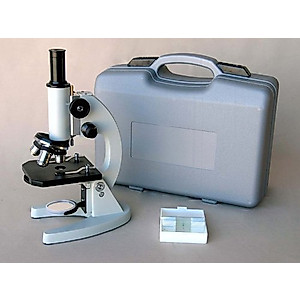 AmScope M60A-PS25 Monocular Student Compound Microscope 40X - 640X + 25 Prepared Slides