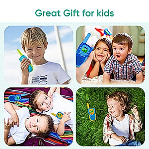 Obuby Toys for 3-12 Year Old Boys Girls Walkie Talkies for Kids 22 Channels 2 Way Radio Gifts with Backlit LCD Flashlight 3 KMs Range Gift Toy for Boy Girl to Outside,Camping,Hiking