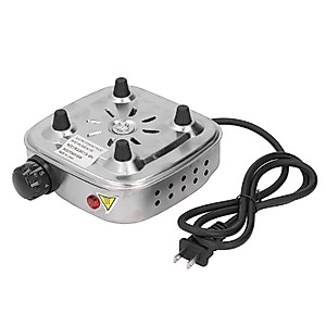 Electric Stove Burner, 500W Small Cooking Heater Stove Portable Countertop Burner Electric Heater Stove Stainless Steel Electric Hot Plate for Kitchen Camping (110V US Plug)