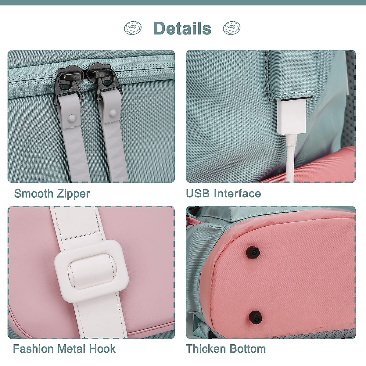 WindTook Laptop Backpack for Women Computer Bag 15 Inch Girls School College Bookbag Travel Backpack Purse Daypack Work Bagpack with USB Port