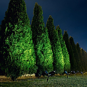 SOLVAO Solar Spot Light | Ultra Bright, Waterproof, Outdoor | Auto On/Off Function | Rechargeable LED for Lighting Flag Pole, Landscape, Wall, Fence, Yard & Garden | 2 Pack