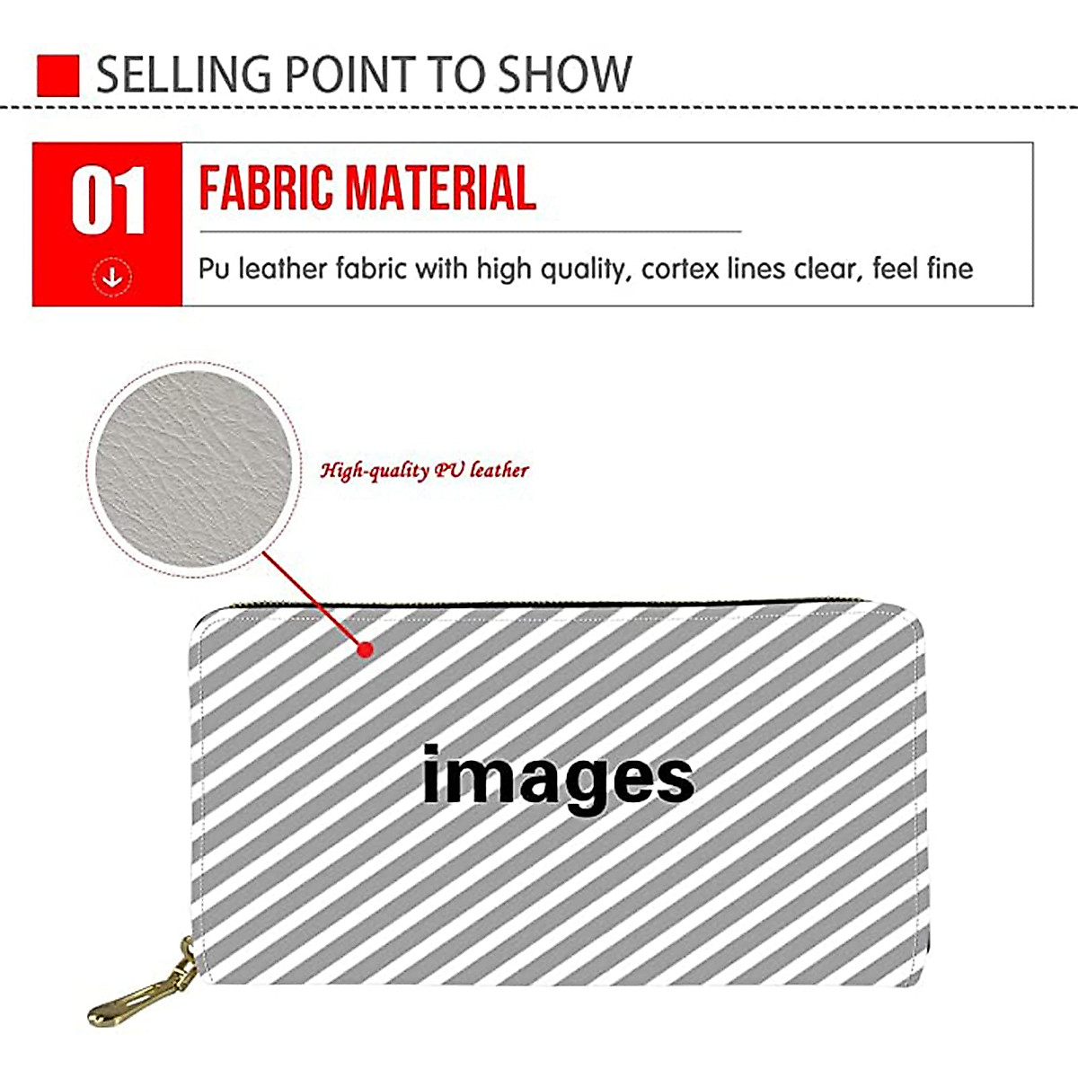 FUIBENG Black Star And Moon Print Women Leather Wallet Long Money Purse Portable Coin Purse With Zipper Cash Card Holder Case Girl Handbag