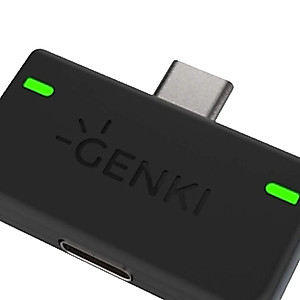 GENKI Audio Bluetooth 5.0 Adapter for Nintendo Switch/Switch Lite/PS4/PS5 - Compatible with All BT Headphones & Airpods, Low Latency with aptX Technology (Gray)