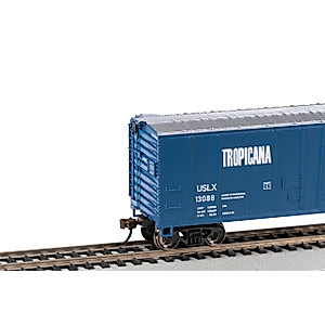 Bachmann Trains - 50’ Steel Reefer - Tropicana #13088 (Blue & Silver) - HO Scale