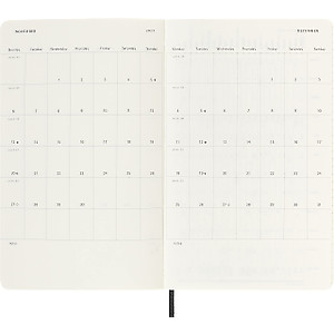 Moleskine Classic 18 Month 2022-2023 Weekly Planner, Soft Cover, Large (5" x 8.25"), Black