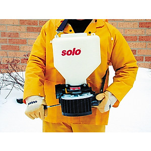 SOLO Inc. Solo 421 20-Pound Capacity Portable Chest-mount Spreader with Comfortable Cross-shoulder Strap - 421S, White, 20lb
