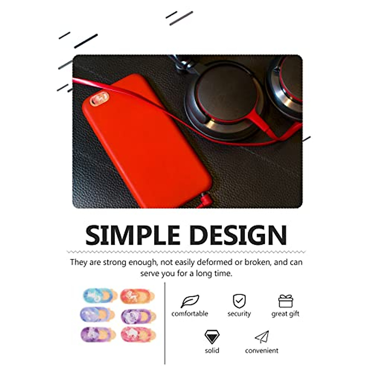 Gatuida 6pcs Camera Privacy Cover Animal Slides Camera Protector Phablet Laptop Camera Cover Slide Webcam Cover for Laptop Cell Phone Camera Cover Webcam Cover Slider Webcam Slider Lens