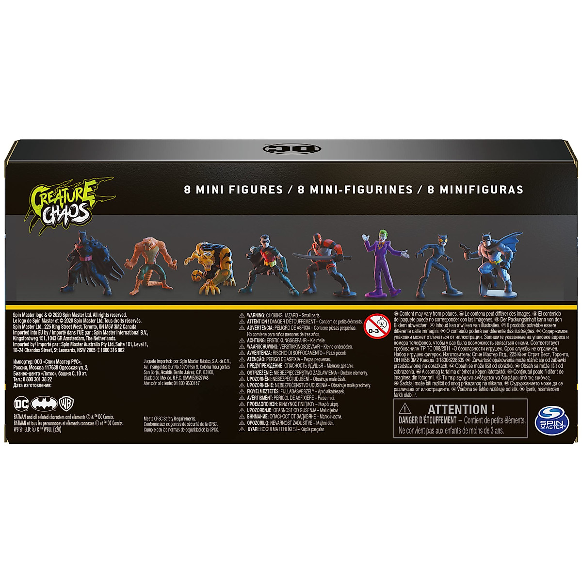 Batman 2-inch Scale 8-Pack of Collectible Mini Action Figures (Amazon Exclusive), Kids Toys for Boys Aged 3 and up